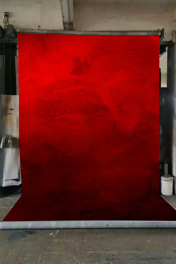 Clotstudio Abstract Red Black Textured Hand Painted Canvas Backdrop #c ...